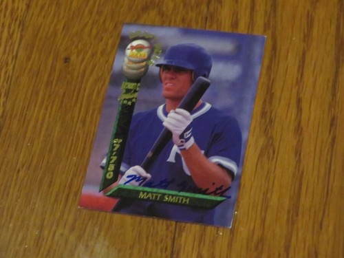 Matt Smith Autographed Hand Signed Card Signature Rookies Kansas City ...