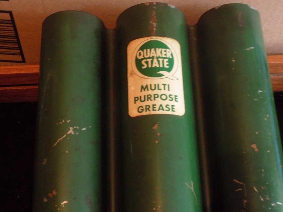 quaker state motor oil Service Station Grease Gun Display Rack Sign ...