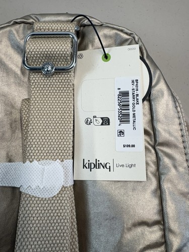 Kipling Blake Sling Backpack / Crossbody - STARRY GOLD METALLIC - NWT ...