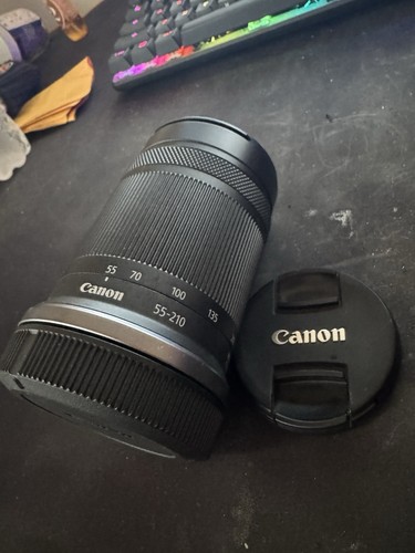 Excellent Canon RF-S 55-210mm f/5-7.1 IS STM Lens Front & Back Cap | eBay