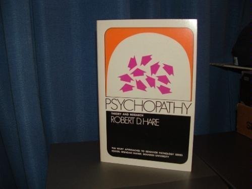 PSYCHOPATHY THEORY AND RESEARCH (THE WILEY APPROACHES TO By Robert D ...