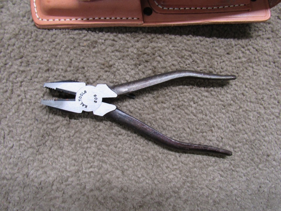 US Signal Corps Lineman Tool Set TL-29 Kutmaster Knife & TL-13A Kal ...