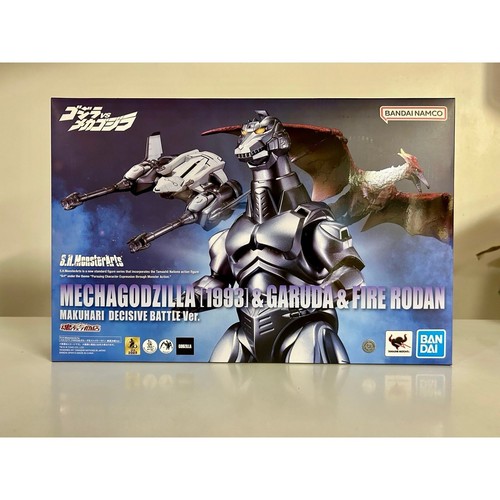 NEW Bandai S.H.MonsterArts Mechagodzilla & Garuda & Fire Rodan Decisive ...