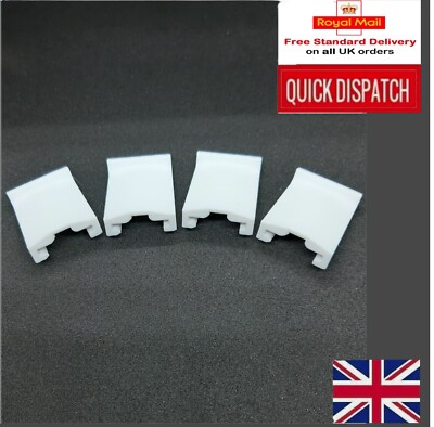 White Repair Clips for K2 C8043 Conservatory Gutter Bracket (Pack of 4 ...