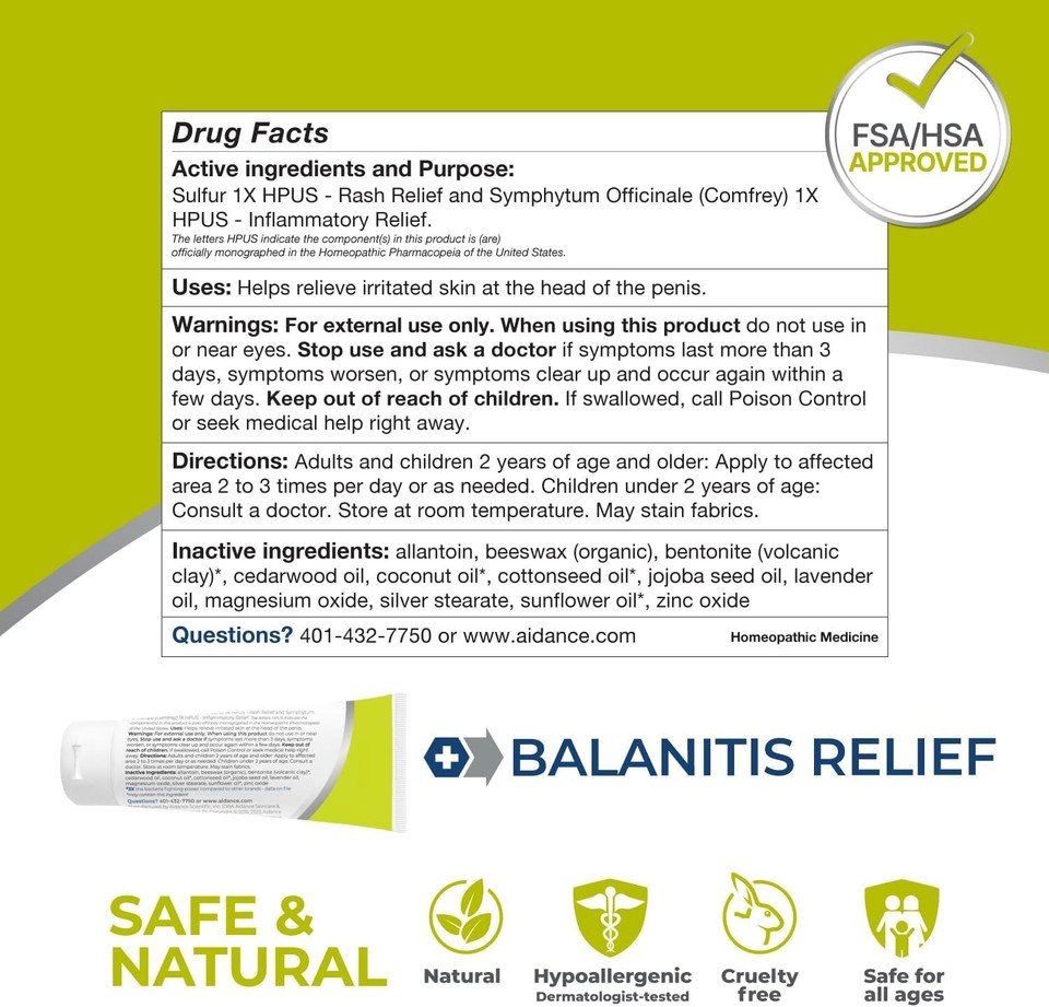Balanitis Relief, Balanitis Treatment for Men, Soothing Foreskin Cream ...