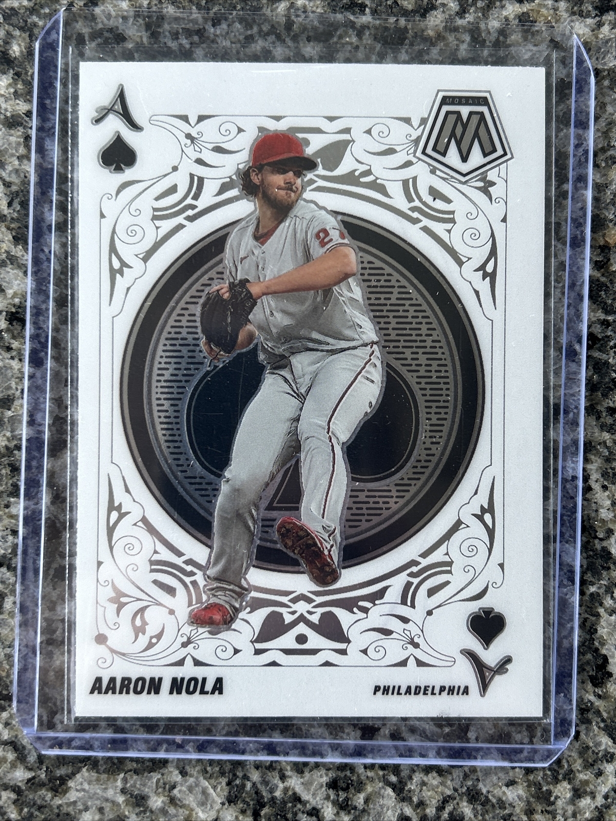 Aaron Nola 2022 Panini Mosaic #A9 Aces Insert Philadelphia Phillies ...