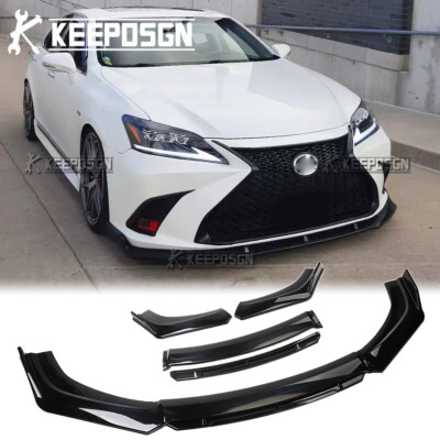 For Lexus ES350 IS350 250 Gloss Black Front Bumper Lip Splitter Spoiler ...