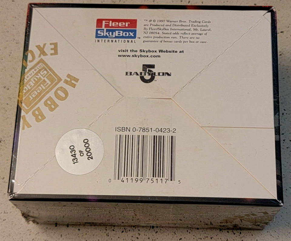 Skybox Babylon 5 Special Edition Factory Sealed Hobby Box 36 Packs | eBay