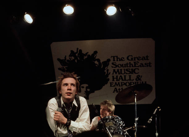 Vocalist Johnny Rotten & Drummer Paul Cook Of Sex Pistols 1978 Old ...