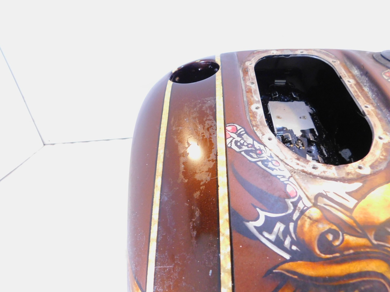 2006-2008 Harley-Davidson Dyna FXDL Low Rider & Super Glide Custom Fuel ...