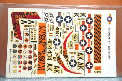 1/72 ESCI DOUGLAS A-1 SKYRAIDER DECAL SHEET # 83 | eBay