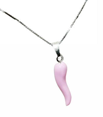 Necklace Cornetto Rosa Silver 925 Gift Good Luck Charm Man Woman | eBay