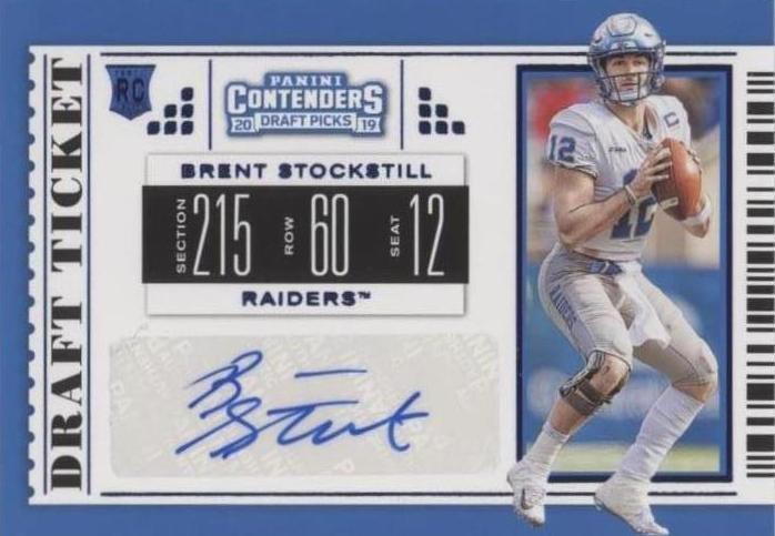 2019 Panini Contenders Draft Picks - College Ticket Brent Stockstill ...