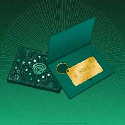 Starbucks WICKED Gold Metal Gift Card Brand New Keychain Limited ...