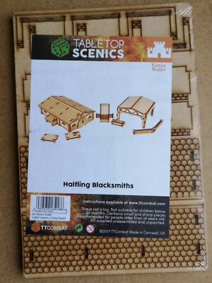 FSC023 TTCOMBAT MDF HALFLING BLACKSMITHS TO BE MOUNTED MINIATURE 28MM ...