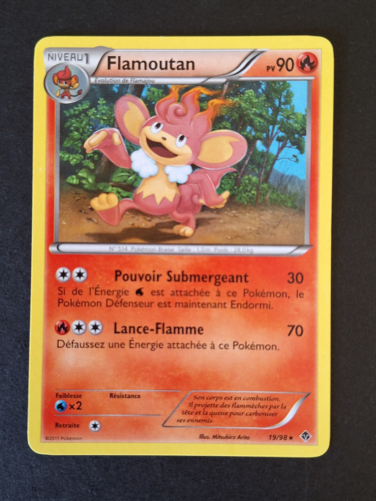 Flamoutan 19/98 Emerging Powers Pokemon Card Rare French | eBay