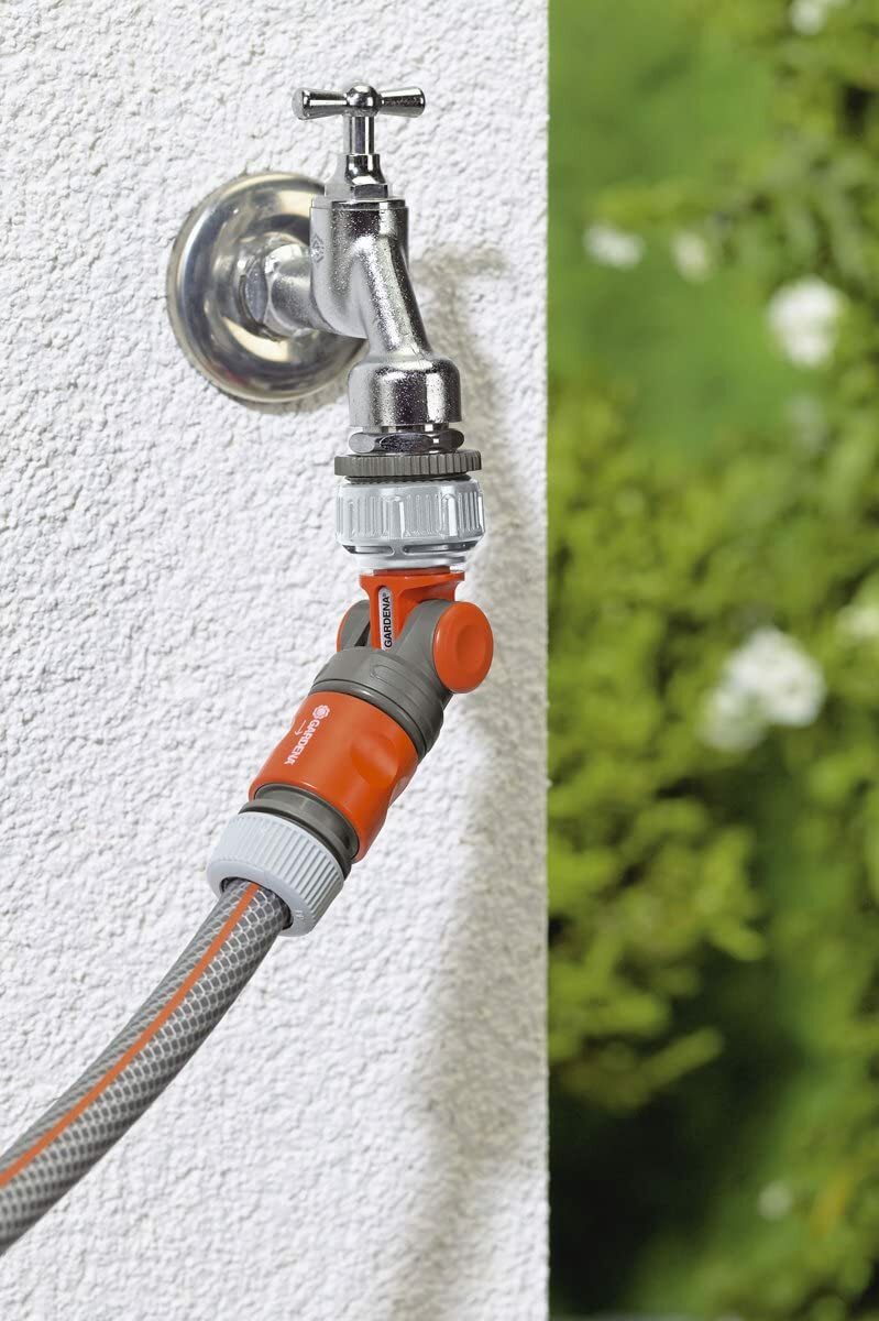 GARDENA Angled Tap Connector Connector for 26.5 mm G34 Inch taps with ...