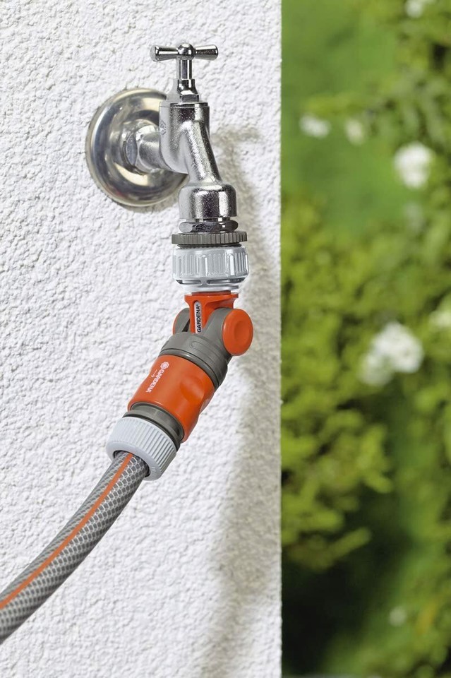 GARDENA Angled Tap Connector Connector for 26.5 mm G34 Inch taps with ...