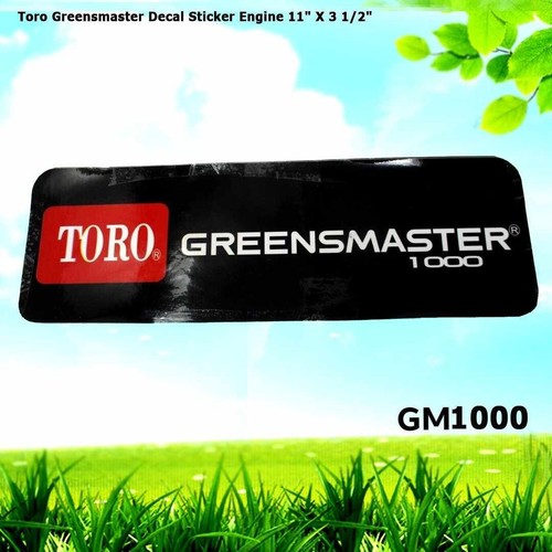 For Toro 1000 Greensmaster Decal Sticker Engine 11" X 3 1/2" | eBay