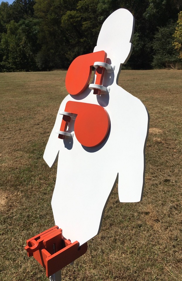 AR500 Combatant Steel Hostage Reactive IDPA Shooting Target 3/8 16x30 ...