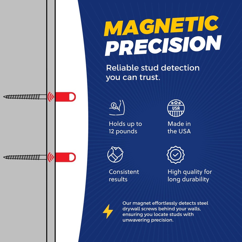- Magnetic Wall Stud Finder, Best Magnet Stud Finder, Wood Finder ...