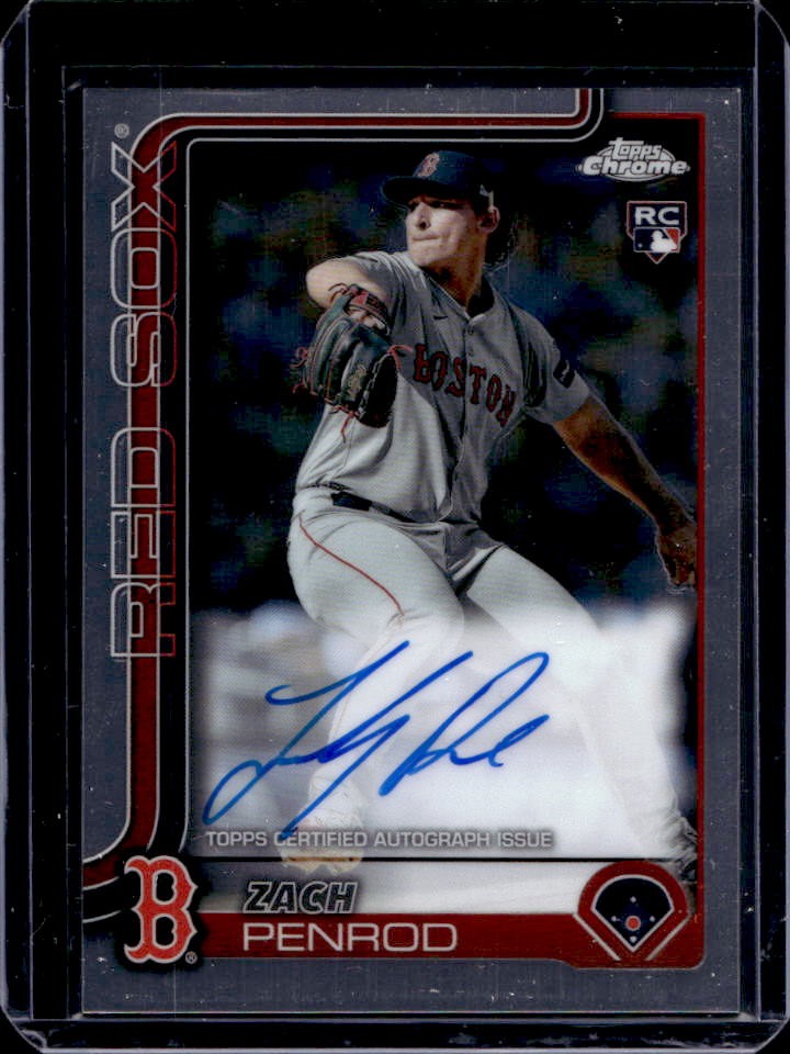 Zach Penrod 2025 Topps Chrome #RA-ZAP Rookie Autographs - B&W Mini ...