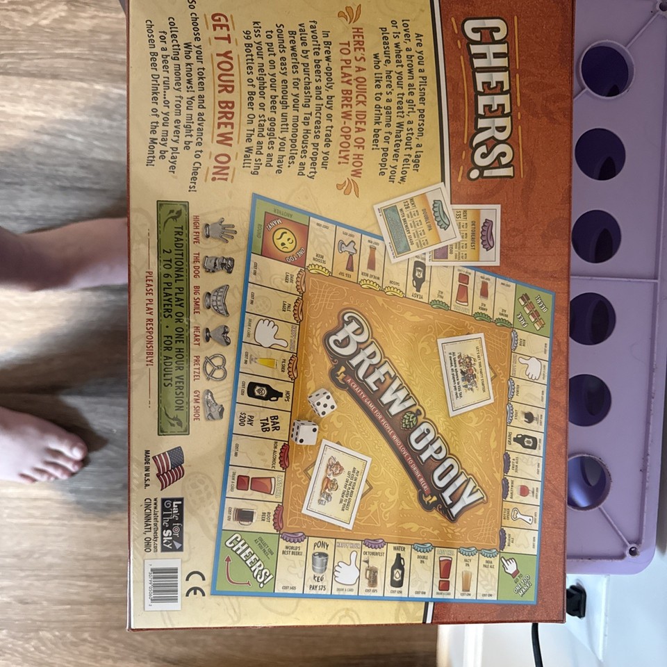 Brew-Opoly Monopoly Beer Themed Board Game NEW & SEALED | eBay