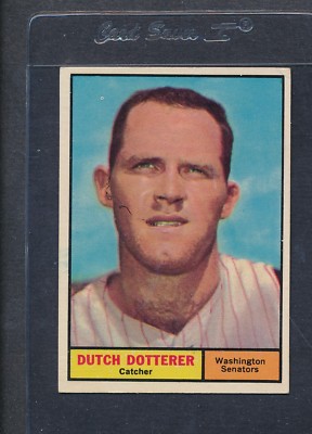 1961 Topps #332 Dutch Dotterer Senators VG/EX *5064 | eBay