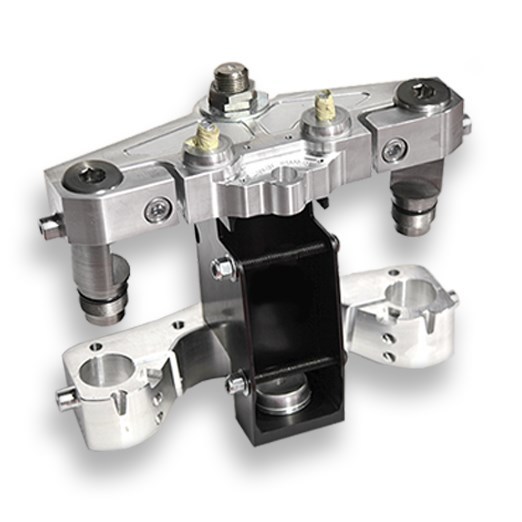 26" Inch Bolt On Raked Triple Trees Neck Kit Harley Bagger Electraglide ...