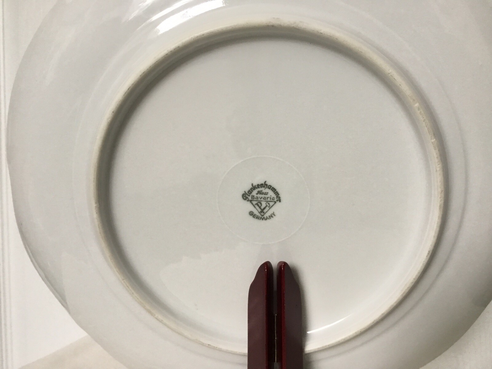 VINTAGE PLANKENHAMMER Floss BAVARIA Germany Hand Painted Flowers Gold ...