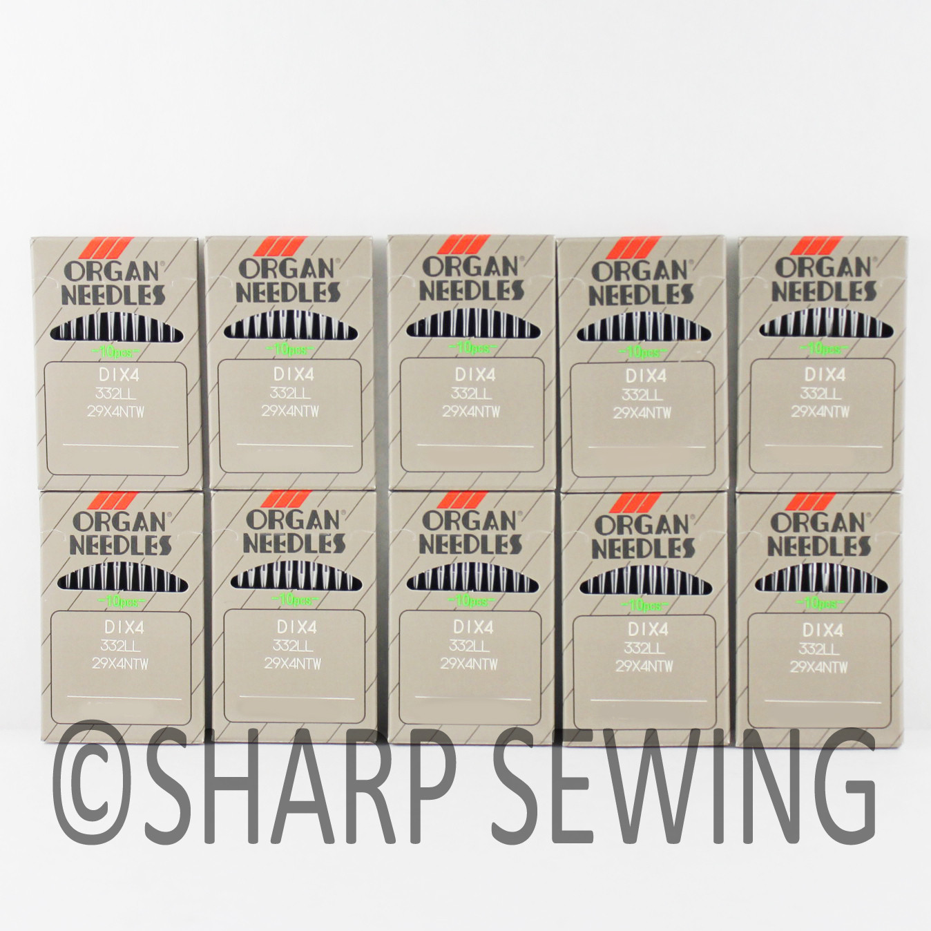 100 ORGAN 29X4 #23 LEATHER POINT SEWING NEEDLES SINGER 29K 29-4 29U ...