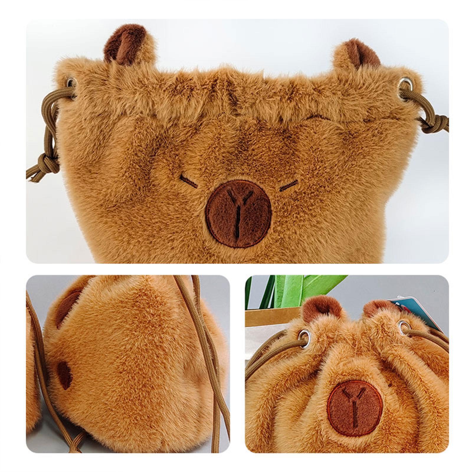 Women Capybara Drawstring Handbag Animal Tote Bag for Shopping Street Travel | eBay