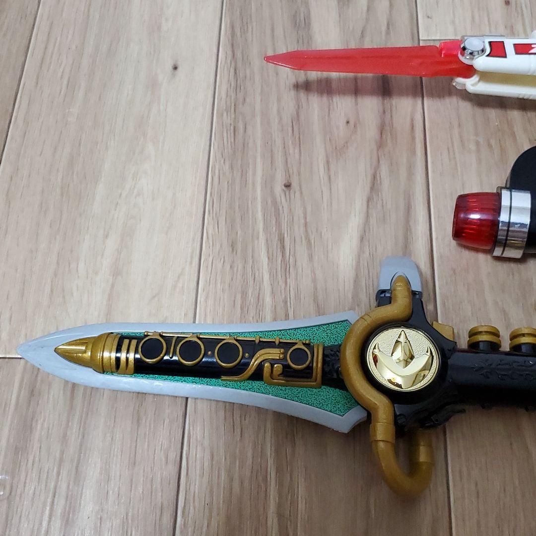 Used Mighty Morphin Power Rangers Zyuranger DX Weapon 3p Set Sword ...