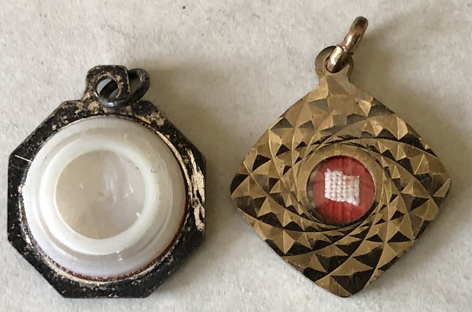 Vintage St Taddeo Virgin Mary Christian Catholic Reliquary Relic ...