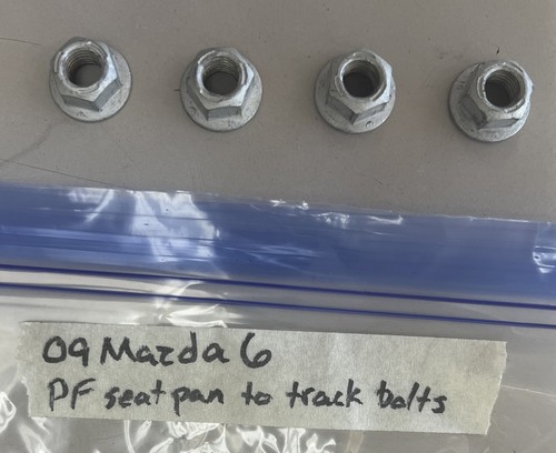 09-13 MAZDA 6 Passenger Front Seat Pan To Track Bolts | eBay
