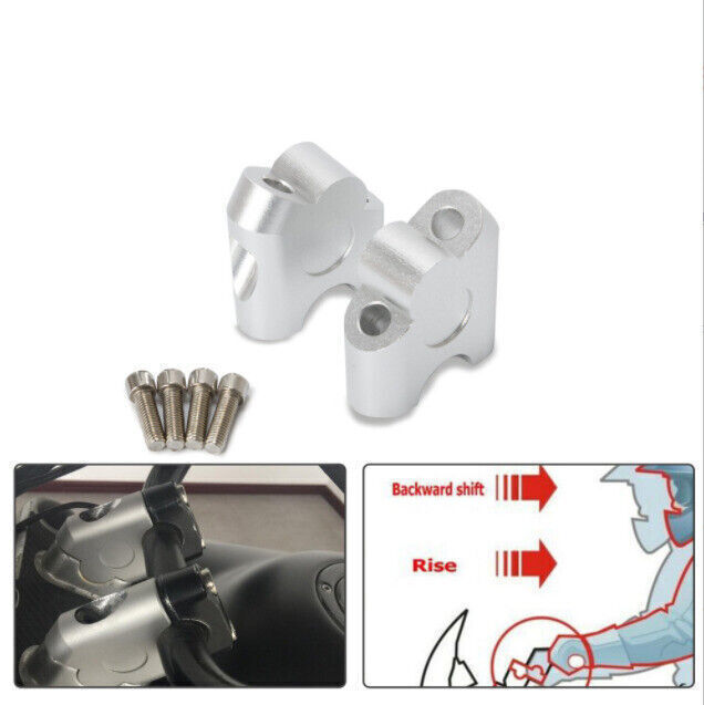 Motorcycle Handlebar Clamps Handlebar Riser 22mm Universal Handlebar ...