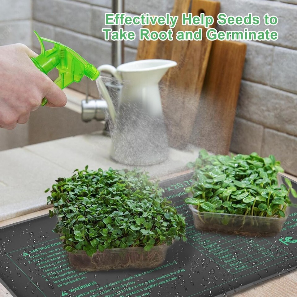 Seedling Heat Mat 20"x20" Seed Starter Pad Germination Propagation ...