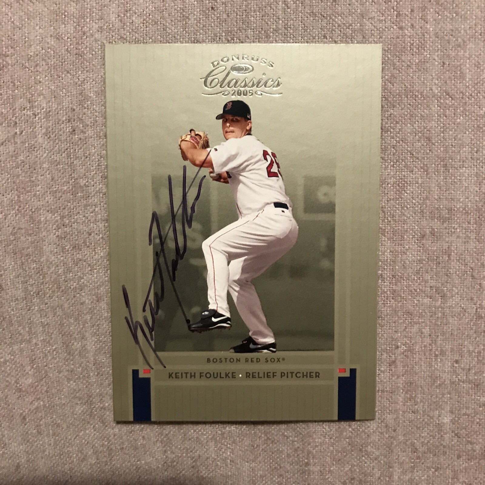 2005 donruss classics keith foulke auto! signed red sox rare (c2) | eBay