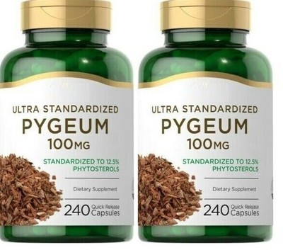 Pygeum 100mg Ultra Standardized Extract (12.5% phytosterols) 2X240 caps ...