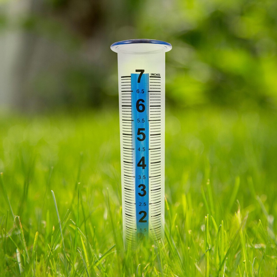Rain Gauge with Scale Transparent Rain Gauge Rain Measuring Tube Tool ...