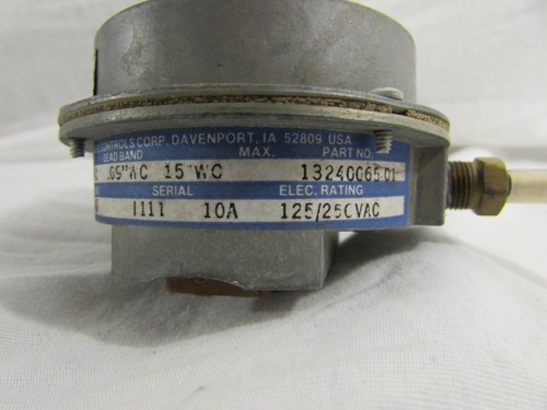 Trane Intellipak RTU Bec Controls Air Pressure Proving Switch R72C1G ...