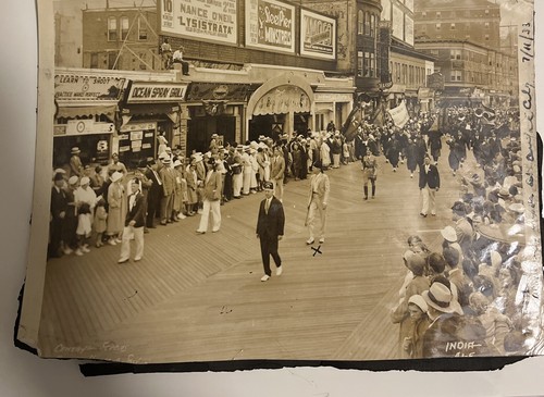 Vintage Photo Street Scene Atlantic City 1933 Signs Advertising Masonic ...