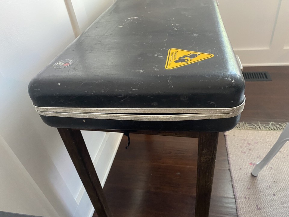 Vintage Blue Lined Guitar Hardshell Case for Les Paul Guitars Rectangular | eBay