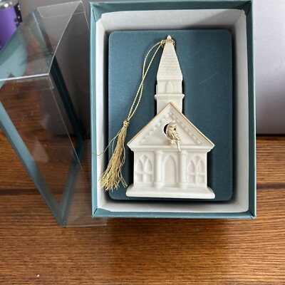 Lenox Christmas Village Church Birdhouse Ornament - “Peace on Earth” W ...