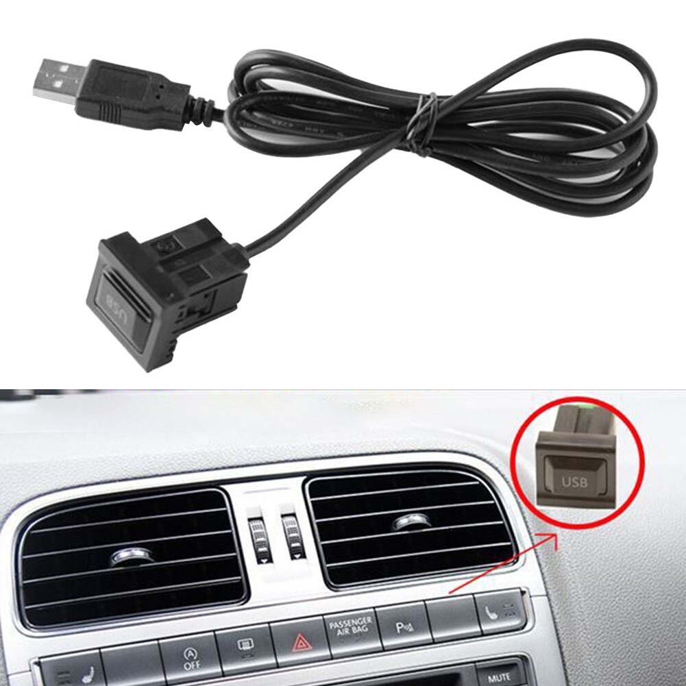 Universal Car USB Panel Adapter with Flush Mount for Audio and Dual USB ...