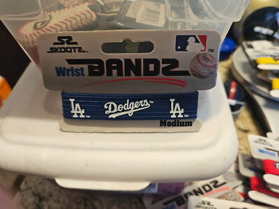 LOS ANGELES DODGERS MLB WRIST BAND BANZ OFFICIALLY LICENSED SIZE MEDIUM ...