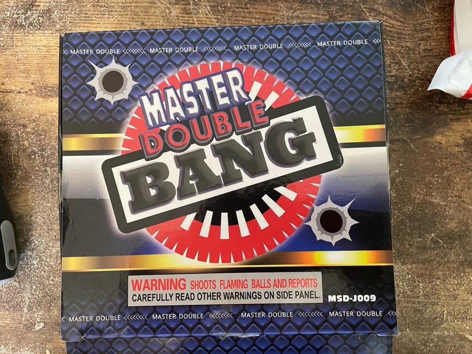 Master Double Bang Firework Empty Box Label | eBay