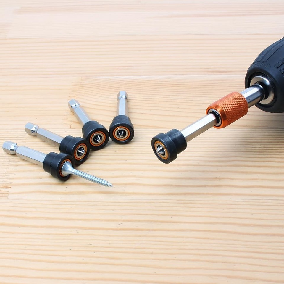 AUTOTOOLHOME 6pcs Drywall Screw Setter Strong One Size, Sliver and ...