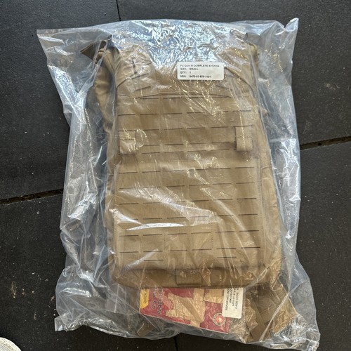 New USMC GEN III 3 Plate Carrier Vest Laser Cut Coyote Brown size Small ...