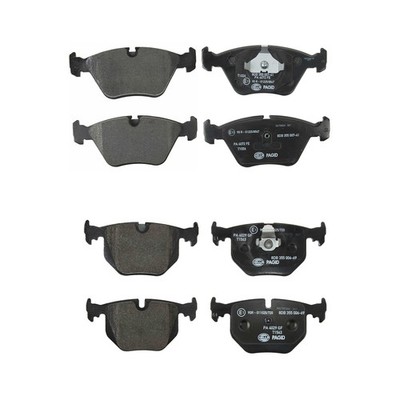 Hella Front Rear Low-Met Disc Brake Pads Kit For BMW E46 M3 2001-2006 ...